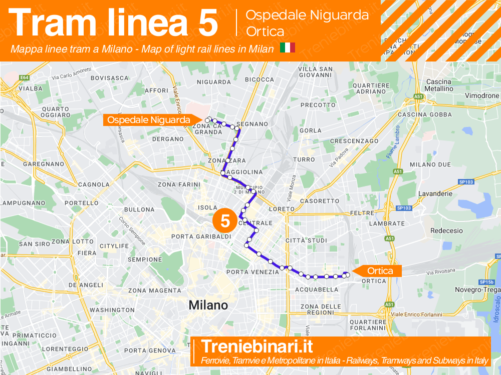 Tutte le Linee per Spostarsi in Tram a Milano | Treniebinari.it